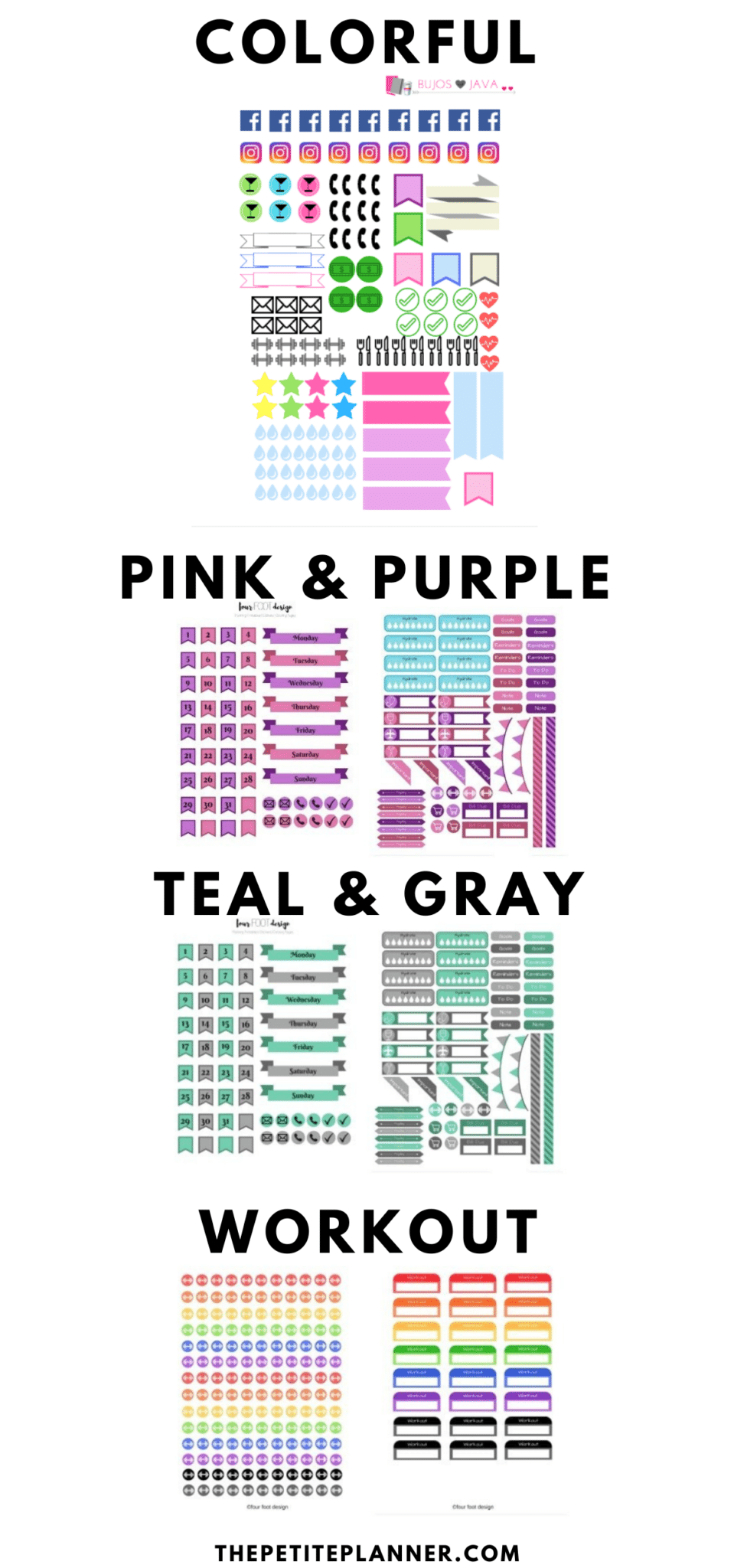 FREE Printable Planner Stickers (Learn How to Print & Cut!)