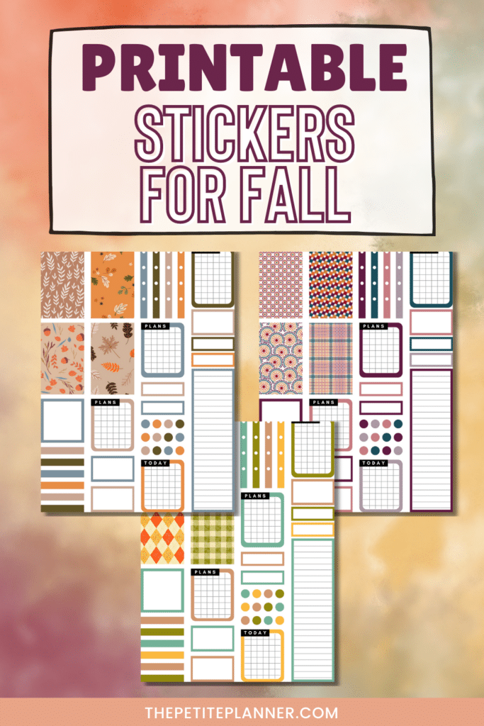 FREE Printable Planner Stickers (Learn How to Print & Cut!)