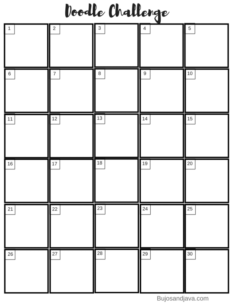 March Doodle Challenge with Free Printable ⋆ The Petite Planner