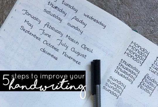 5 Steps to Improve Your Handwriting ⋆ The Petite Planner