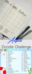 August Doodle Challenge ⋆ The Petite Planner