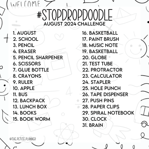 August Doodle Challenge (with Free Printable)