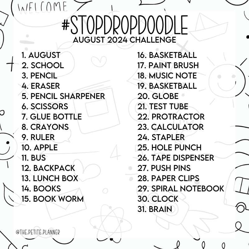 August Doodle Challenge (with Free Printable)