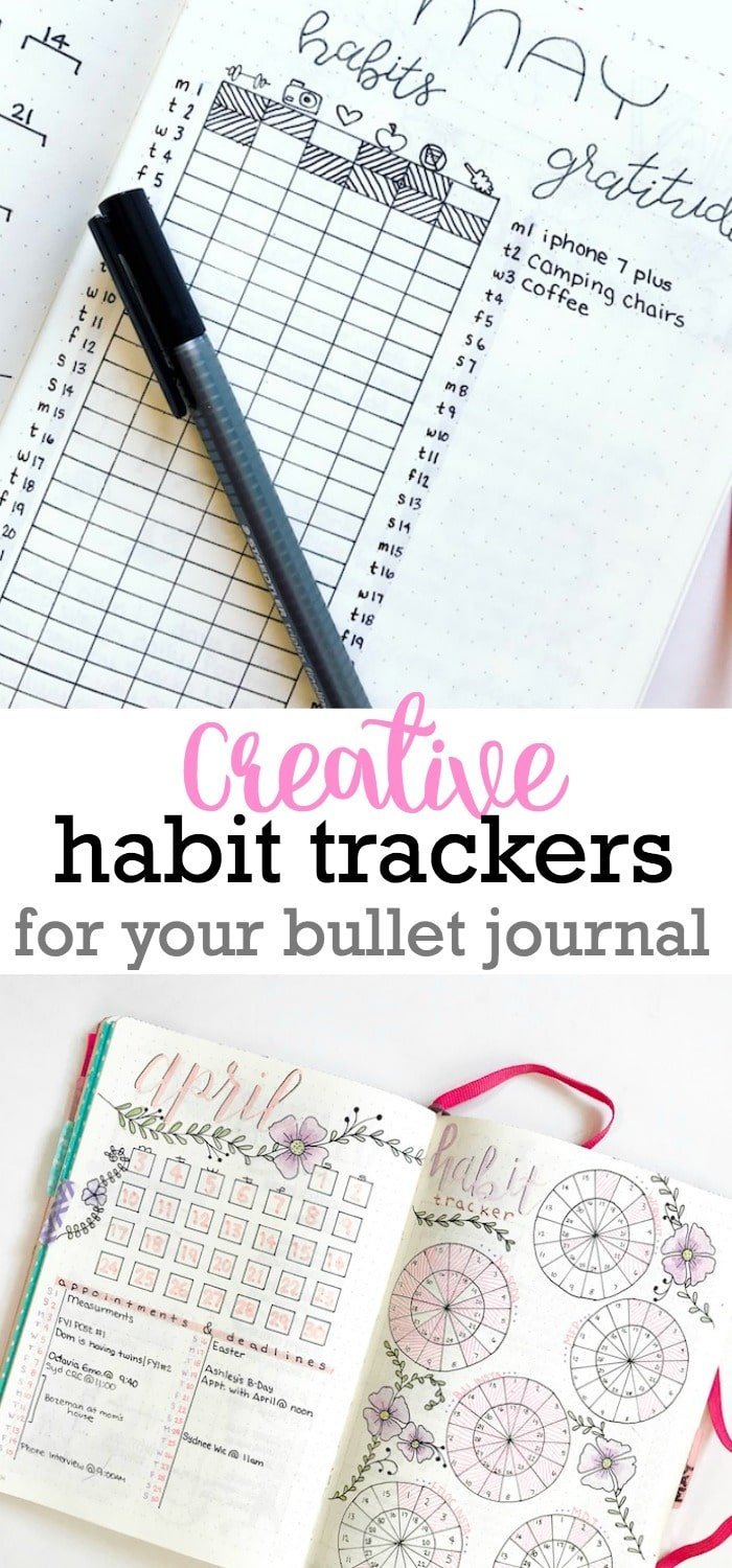 Creative Habit Trackers for Your Bullet Journal ⋆ The Petite Planner