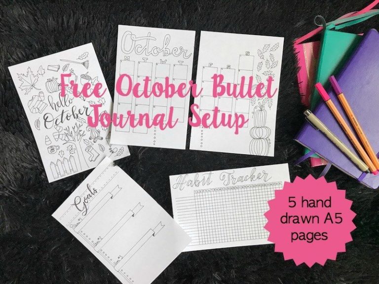 October Bullet Journal Setup: Free Printable ⋆ The Petite Planner