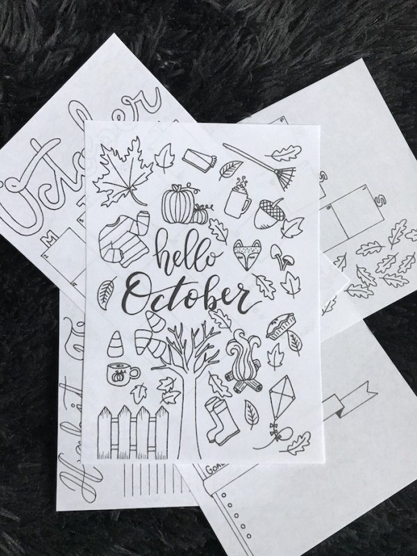 October Bullet Journal Setup: Free Printable ⋆ The Petite Planner