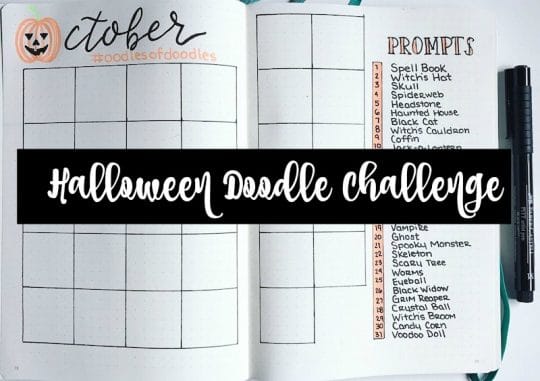 Halloween Doodle Challenge: October 2017 ⋆ The Petite Planner