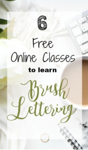 6 Free Online Classes to Learn Brush Lettering ⋆ The Petite Planner