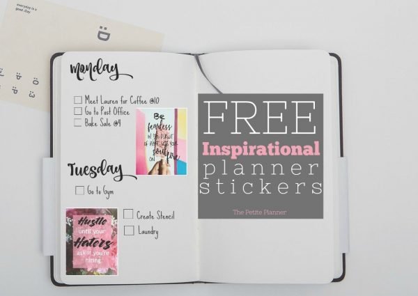 Free Printable Inspirational Stickers for Your Planner ⋆ The Petite Planner
