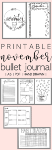 Printable November Bullet Journal Setup ⋆ The Petite Planner
