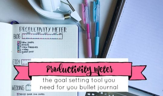 The Productivity Meter for Your Bullet Journal + Free Printable ⋆ The ...