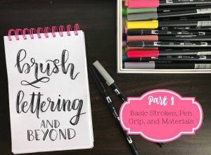 Brush Lettering and Beyond: Basic Strokes and Materials ⋆ The Petite ...