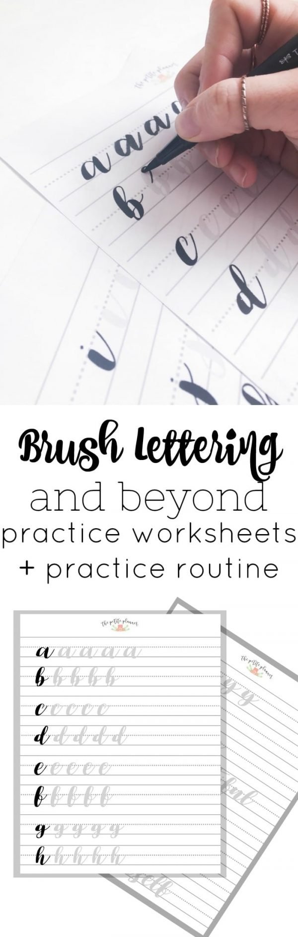 Brush Lettering and Beyond: Lettering Worksheets and Practice Routine ⋆ ...