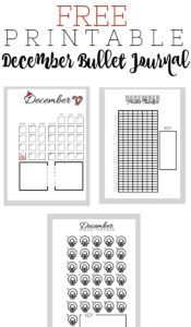 Printable December Bullet Journal Layout ⋆ The Petite Planner