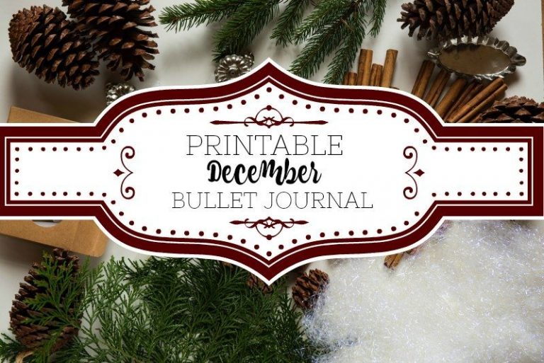 Printable December Bullet Journal Layout ⋆ The Petite Planner
