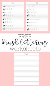 Brush Lettering and Beyond: Lettering Worksheets and Practice Routine ⋆ ...