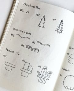 Step-by-Step Christmas Doodles plus Cheatsheet ⋆ The Petite Planner
