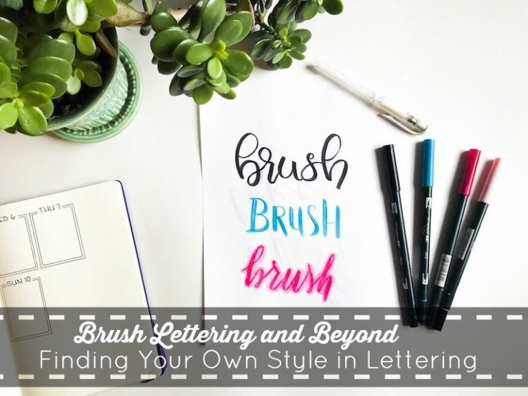 Brush Lettering and Beyond: Finding Your Own Style in Brush Lettering ⋆ ...