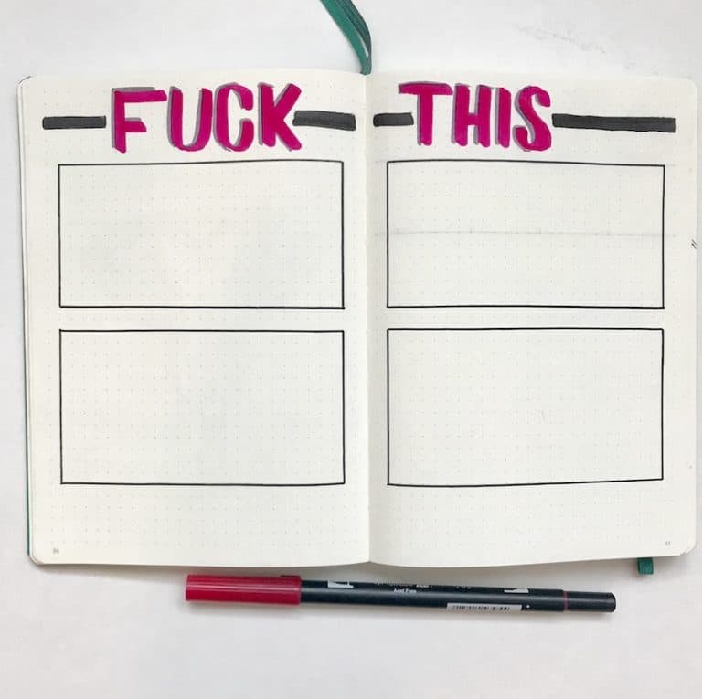 Bullet Journal Mental Health Spreads to Combat Depression and Anixety ⋆ ...