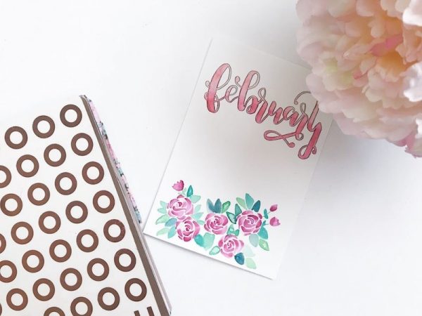 February 2018 Bullet Journal Inspiration & Free Printable Cover Page ⋆ ...