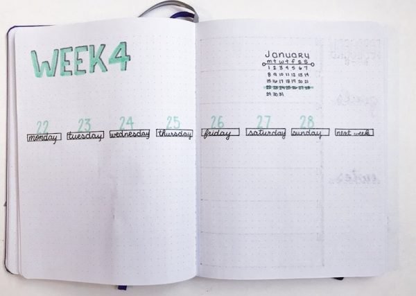 3 Super Simple Weekly Layouts to Try in Your Bullet Journal ⋆ The ...