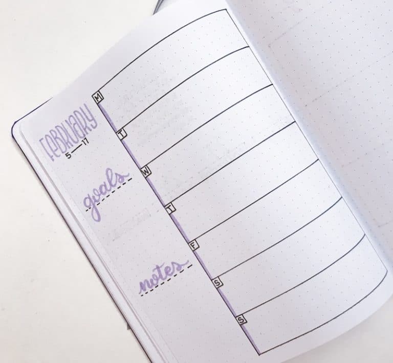 3 Super Simple Weekly Layouts to Try in Your Bullet Journal ⋆ The ...