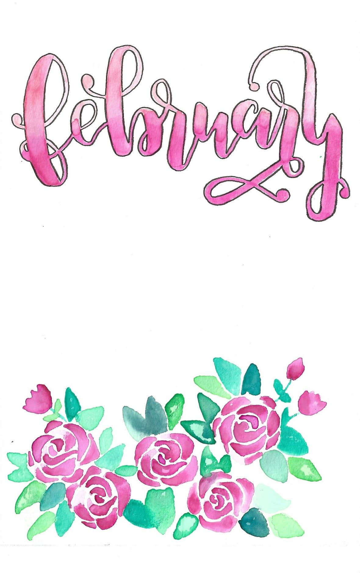 February 2018 Bullet Journal Inspiration & Free Printable Cover Page ⋆ ...