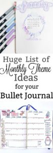 Massive List of Monthly Theme Ideas for your Bullet Journal ⋆ The ...