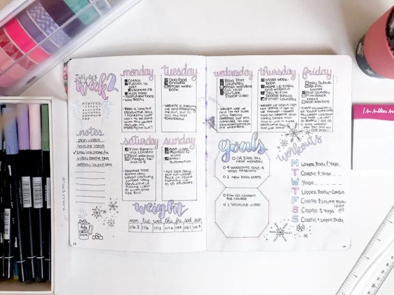 7 Weekly Spreads to Try in 2018 ⋆ The Petite Planner