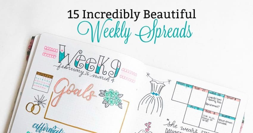 15 Incredibly Beautiful Weekly Spreads ⋆ The Petite Planner