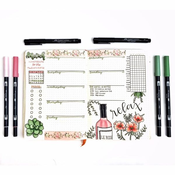 15 Incredibly Beautiful Weekly Spreads ⋆ The Petite Planner