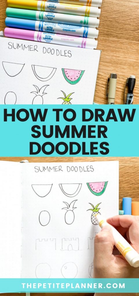 Step-by-Step Summer Doodles for Your Bullet Journal ⋆ The Petite Planner