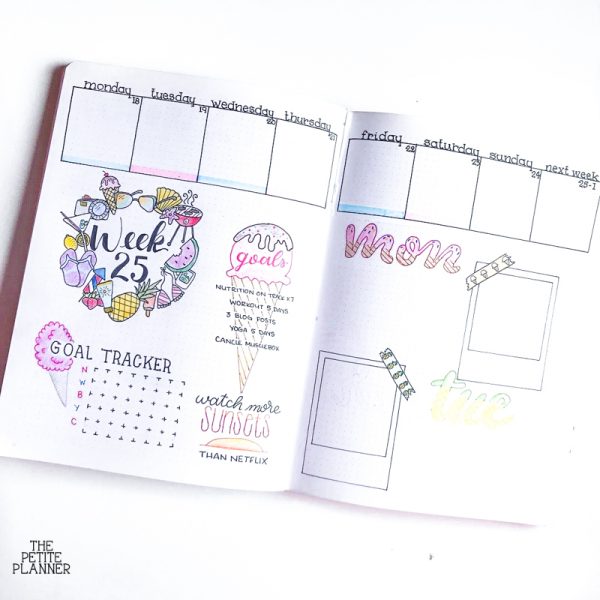 Step-by-Step Summer Doodles for Your Bullet Journal ⋆ The Petite Planner