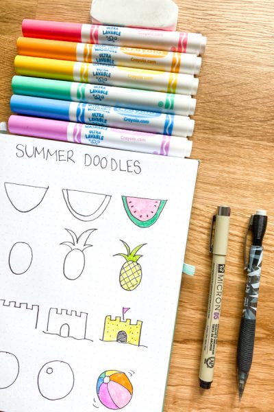 Step-by-Step Summer Doodles for Your Bullet Journal ⋆ The Petite Planner
