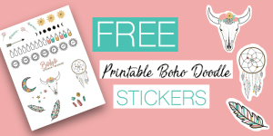 Free Printable Boho Doodle Stickers for Your Bullet Journal ⋆ The ...