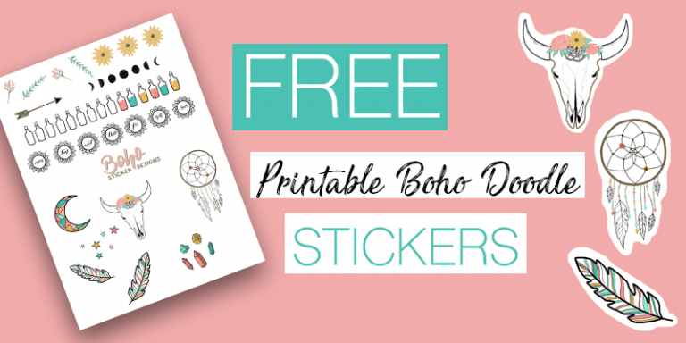 Free Printable Boho Doodle Stickers for Your Bullet Journal ⋆ The ...