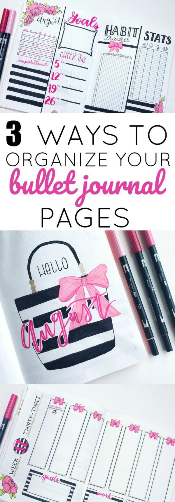 3 Ways to Organize Your Bullet Journal Pages ⋆ The Petite Planner