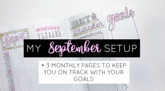 September Bullet Journal Setup + My Top Monthly Pages ⋆ The Petite Planner