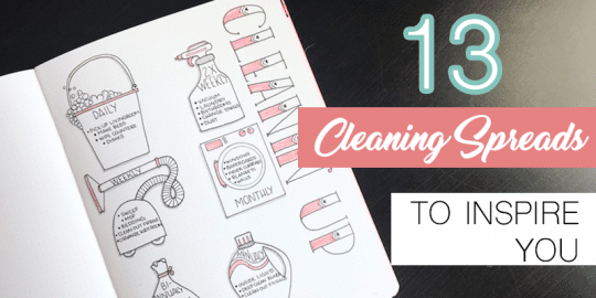 13 Brilliant Bullet Journal Cleaning Schedule Ideas ⋆ The Petite Planner