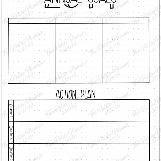 2019 Goals & Level 10 Life Printable Pack ⋆ The Petite Planner