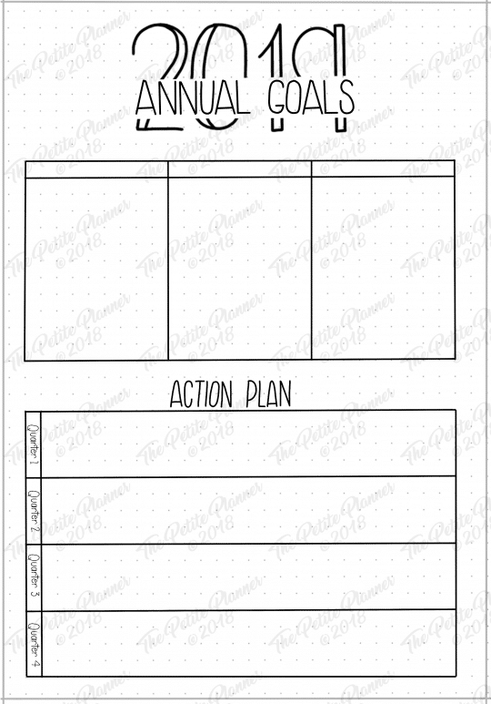 2019 Goals & Level 10 Life Printable Pack ⋆ The Petite Planner