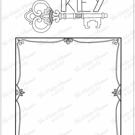 Bullet Journal Key Page ⋆ The Petite Planner