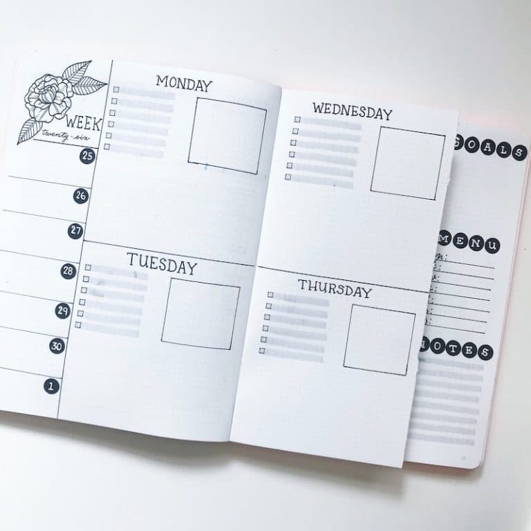 11 of My Favorite Weekly Spreads from This Year ⋆ The Petite Planner