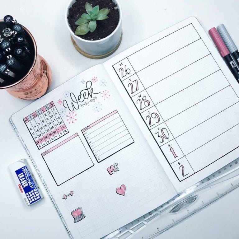11 of My Favorite Weekly Spreads from This Year ⋆ The Petite Planner