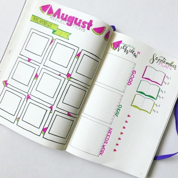 How to Use a Monthly Review in Your Bullet Journal ⋆ The Petite Planner