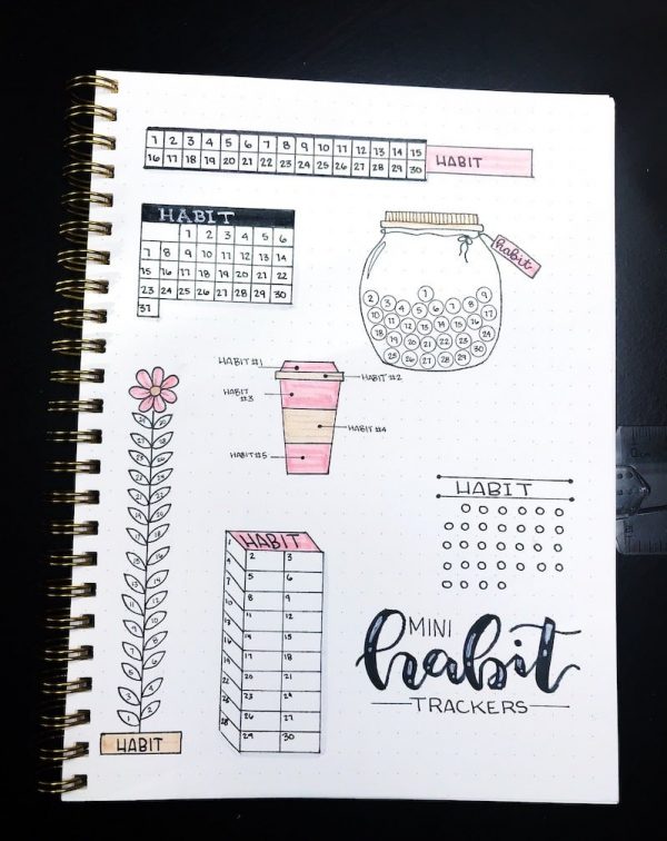 7 Cute Mini Habit Tracker Designs to Try ⋆ The Petite Planner