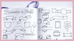 How to Draw Banners for Your Bullet Journal: Beginner Friendly ⋆ The ...