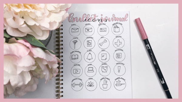 How to Use Icons in Your Bullet Journal to Increase Productivity ⋆ The ...