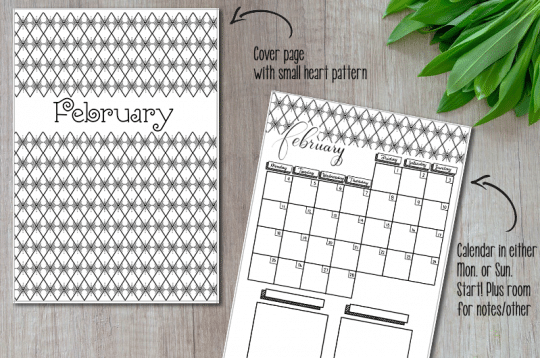 February 2019 Printable Bullet Journal Setup ⋆ The Petite Planner