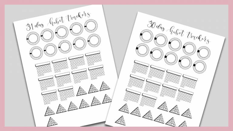 Free Mini Habit Tracker Printable for Your Bullet Journal ⋆ The Petite ...